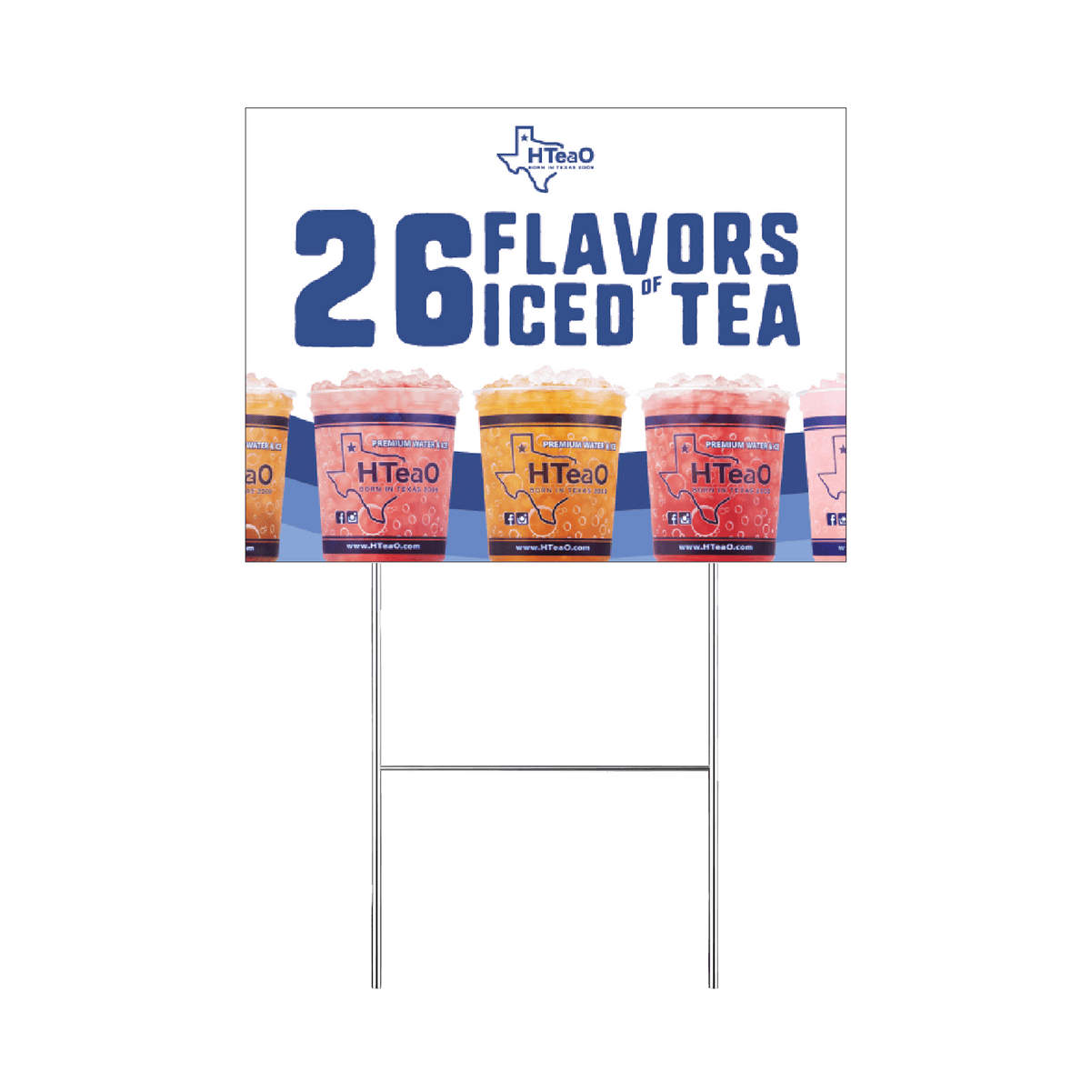 26 Flavors Of Iced Tea Yard Sign – HTeaO